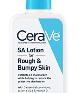 CeraVe SA Skin Care for Rough and Bumpy Skin Bundle - SA Body Wash (10 fl oz) and SA Moisturizing Lotion (8 fl oz) - Skin Smoothing Formula with Salicylic Acid