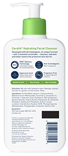 CeraVe Hydrating Facial Cleanser for Daily Face Washing