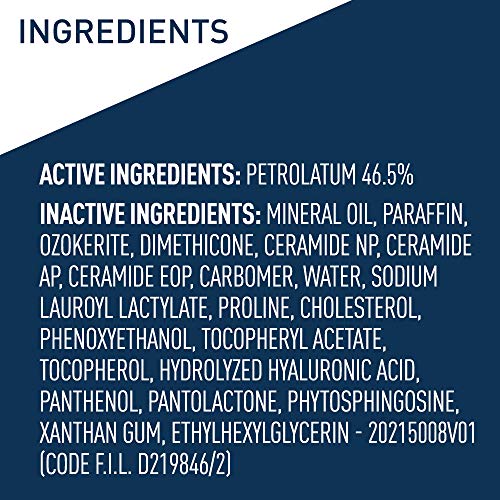 CeraVe Healing Ointment | 2 Pack (5 Ounce Each) | Cracked Skin Repair Skin Protectant with Petrolatum Ceramides | Lanolin & Fragrance Free