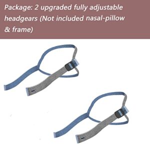 Upgraded P10 Replacement Headgear Strap Compatible with ResMed Airfit P10/N30, Fully Adjustable Quick-fit Design Premium Soft Durable Elastic Material - 2 Pack