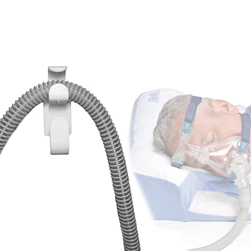 CPAP Hose Hanger with Anti-Skid Function，CPAP Hose Organizer and Headband Hook Combined into one. Provide Stable and Tangle Free CPAP Pipeline System to Make You Sleep Better