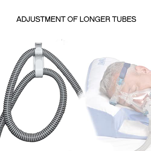 CPAP Hose Hanger with Anti-Skid Function，CPAP Hose Organizer and Headband Hook Combined into one. Provide Stable and Tangle Free CPAP Pipeline System to Make You Sleep Better