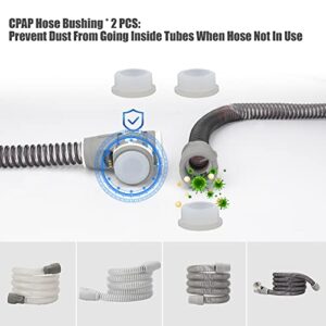 CPAP Hose Tube Holder Support Clamp Clip Hook Support Bedside Storage Kit_Metal Structure Strong_5.6 ft Max High_Angle Height Adjustable_Prevent Hose Loose Tangle Air Leakage During Sleep