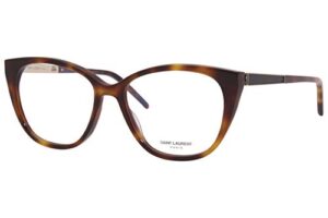 saint laurent sl-m72 004 eyeglasses women’s havana/gold optical frame 54mm