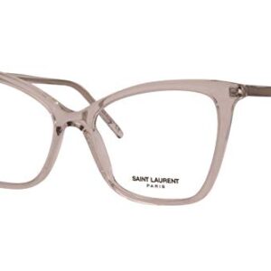 Saint Laurent SL386 003 Eyeglasses Women's Beige/Transparent Optical Frame 53mm