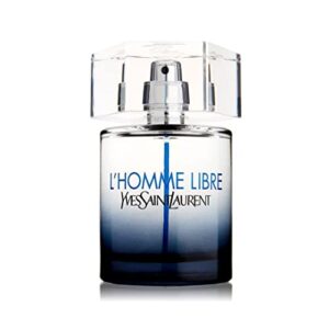 yves saint laurent l’homme libre eau de toilette spray for men, 3.3 ounce