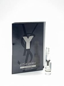 yves saint laurent y for men eau de toilette 0.04 oz. 1/2 way filled sample spray