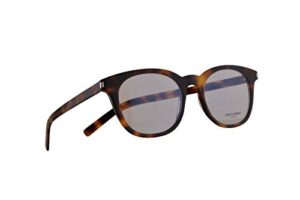 saint laurent sl289 slim eyeglasses 51-20-145 light havana w/demo clear lens 006 sl 289