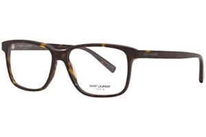 saint laurent sl-458 005 eyeglasses men’s havana/silver full rim square 58mm