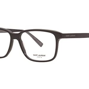 SAINT LAURENT SL-458 004 Eyeglasses Men's Black/Silver Full Rim Square 58mm