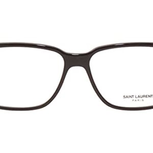 SAINT LAURENT SL-458 004 Eyeglasses Men's Black/Silver Full Rim Square 58mm