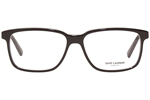 SAINT LAURENT SL-458 004 Eyeglasses Men's Black/Silver Full Rim Square 58mm