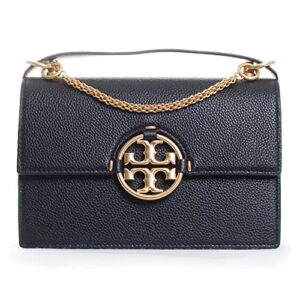 tory burch women’s miller black leather small shoulder handbag