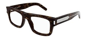 saint laurent sl 574 havana 52/21/145 men eyewear frame