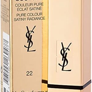 Yves Saint Laurent Rouge Pur Couture Pure Color Satiny Radiance Lipstick, No. 22 Pink Celebration, 0.13 Ounce