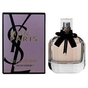 yves saint laurent mon paris eau de parfum spray, 3 fluid ounce