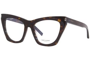 saint laurent sl 214 kate opt dark havana 55/20/145 women eyewear frame