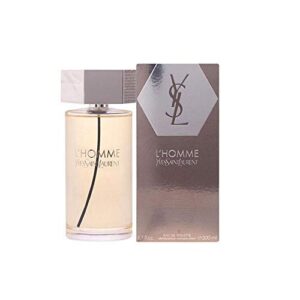 yves saint laurent l’homme eau de toilette spray for men, 6.7 ounce