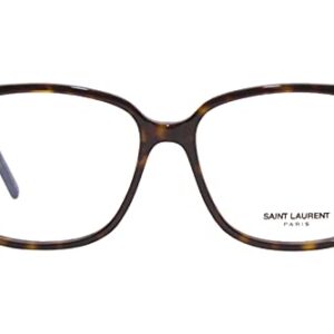 Saint Laurent SL453 002 Eyeglasses Women's Havana Full Rim Optical Frame 56mm