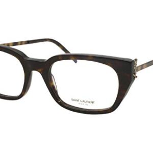 Saint Laurent Cateye Eyeglasses SL M48 004 Havana/Gold 51mm YSL