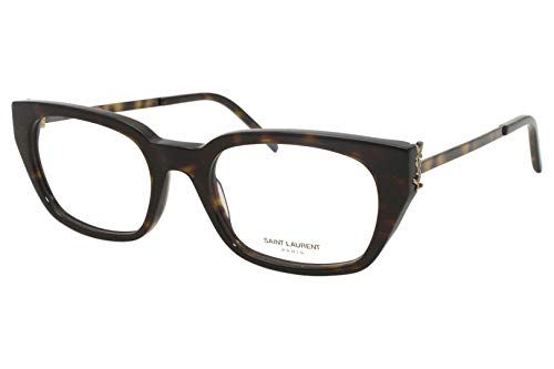 Saint Laurent Cateye Eyeglasses SL M48 004 Havana/Gold 51mm YSL