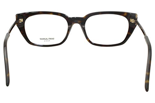 Saint Laurent Cateye Eyeglasses SL M48 004 Havana/Gold 51mm YSL