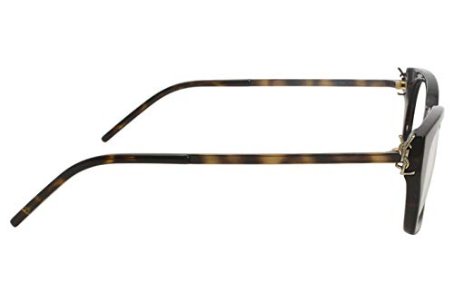 Saint Laurent Cateye Eyeglasses SL M48 004 Havana/Gold 51mm YSL