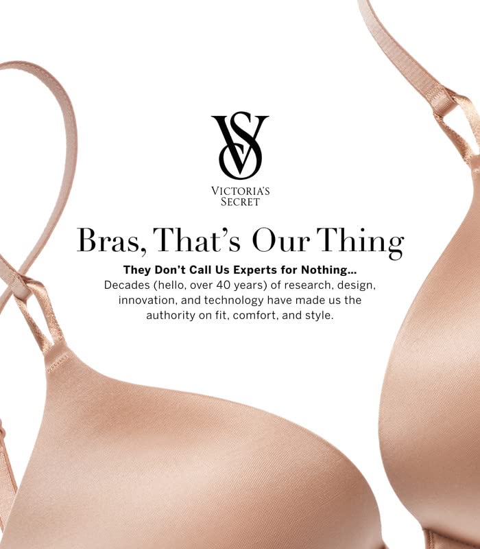 Victoria's Secret Very Sexy Bombshell Add-2-Cups Lace Shine Strap Push-Up Bra, Lipstick, 34B