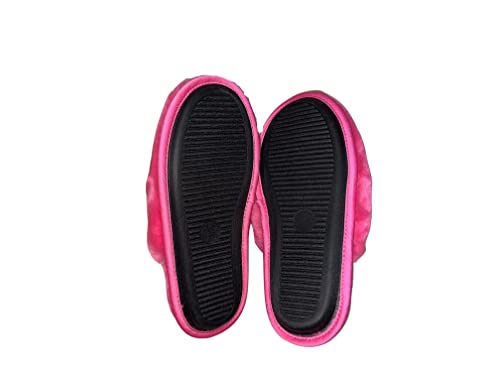 Victoria's Secret Closed Toe Faux Fur Slipper Color Pink Size Medium 7/8 New