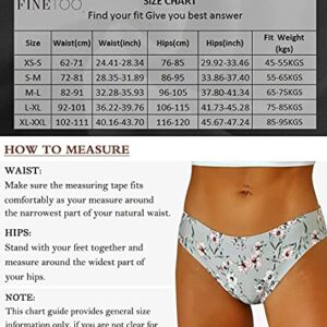 FINETOO 12 Pack Women’s Seamless Hipster Underwear No Show Panties Invisibles Briefs Soft Stretch Bikini Underwears XS-XL