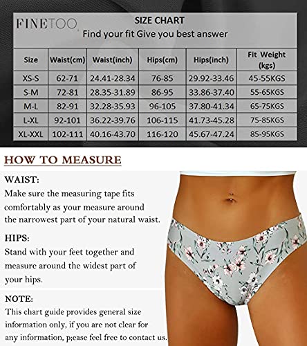 FINETOO 12 Pack Women’s Seamless Hipster Underwear No Show Panties Invisibles Briefs Soft Stretch Bikini Underwears XS-XL