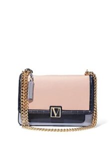 victoria’s secret blush colorblock the victoria medium shoulder bag blush (blush colorblock)