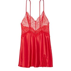 Victoria's Secret Satin & Lace Slip, Lipstick, Medium