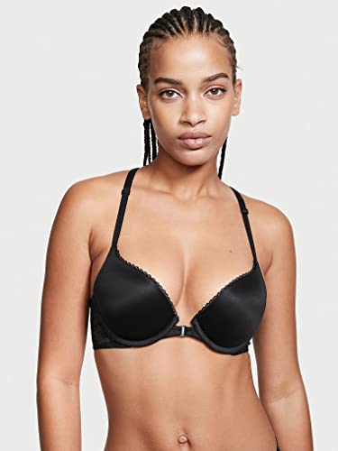 Victoria's Secret Body by Victoria Front Close Push-Up Bra, Black Lace, 36C