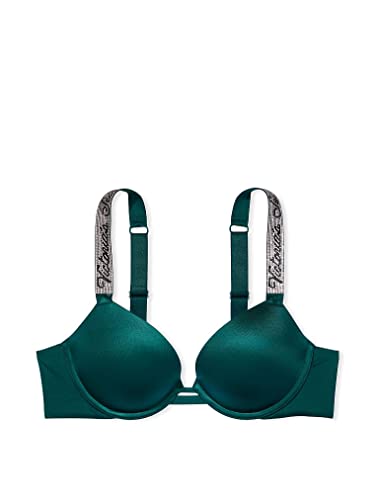 Victoria's Secret Very Sexy Shine Strap Push-Up Bra, Deepest Green Smooth, 34B