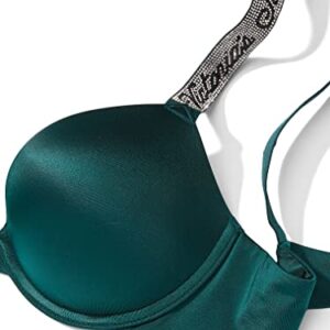 Victoria's Secret Very Sexy Shine Strap Push-Up Bra, Deepest Green Smooth, 34B