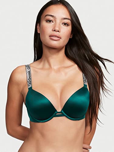 Victoria's Secret Very Sexy Shine Strap Push-Up Bra, Deepest Green Smooth, 34B