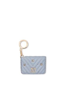 victoria’s secret skyflower blue foldable card case keychain (skyflower blue)