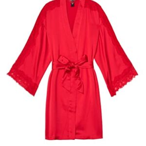 Victoria's Secret Lace Inset Robe, Lipstick, M/L