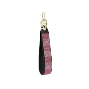 victoria’s secret pink rhinestone wristlet strap keychain (pink rhinestone)