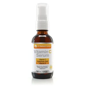 Vitamin C Serum For Face - All Natural Advice, with Hyaluronic Acid & Vitamin E – Facial Serum for Deep Hydration - Organic Face Care -Proud Canadian Company (60ml / 2oz)