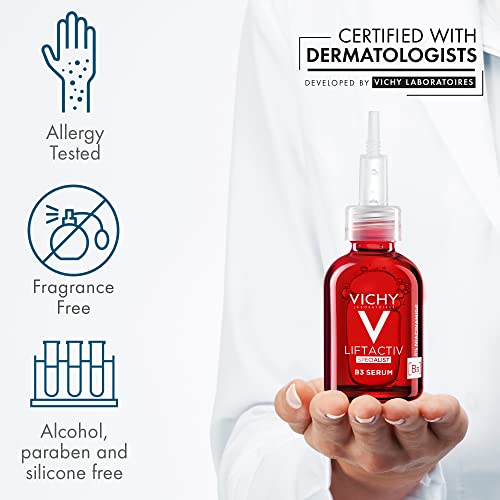 Vichy LiftActiv B3 Niacinamide Serum, Discoloration Correcting Facial Serum with Peptides and Tranexamic Acid, Anti Aging Serum to Even Skin Tone, Fragrance Free