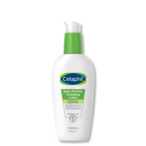 cetaphil daily hydrating lotion for face , with hyaluronic acid , 3 fl oz , lasting 24 hr hydration , for combination skin , no added fragrance , non-comedogenic