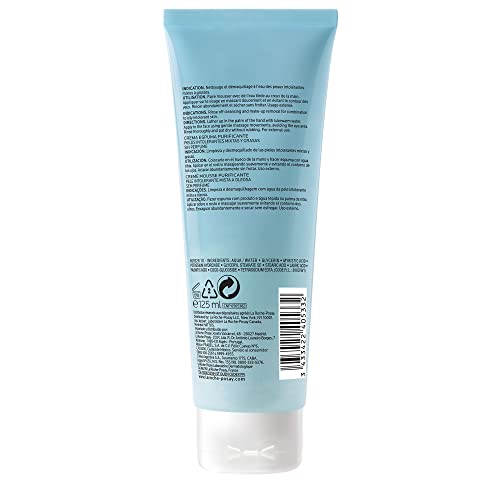 La Roche-Posay Toleriane Purifying Foaming Cream Cleanser for Oily Skin, Daily Face Wash with Ceramides and Niacinamide, Oil-Free, Fragrance Free