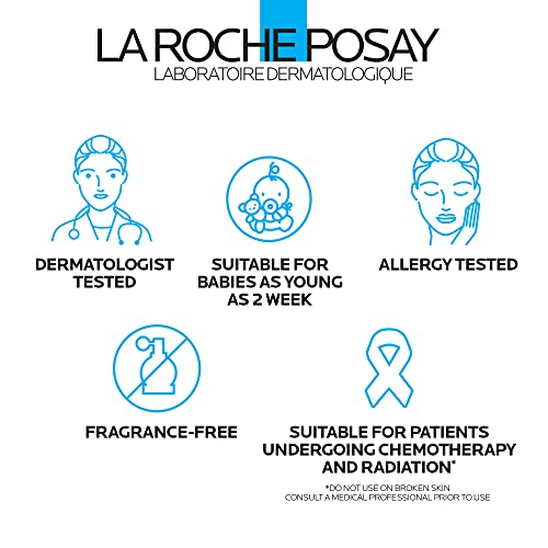 La Roche Posay Lipikar Wash AP+ Body & Face Wash with Pump, Gentle Daily Cleanser with Shea Butter & Niacinamide for Extra Dry Skin, Allergy Tested