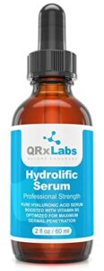 hydrolific serum – ultra pure hyaluronic acid serum boosted with vitamin b5 (large 2 oz) – formulated to maximize dermal penetration and provide long-lasting hydration – best skin moisturizing serum