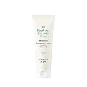 purito b5 panthenol re-barrier cream 80ml / 2.70fl. oz. vegan & cruelty-free, rich moisturizing cream, moisturizing