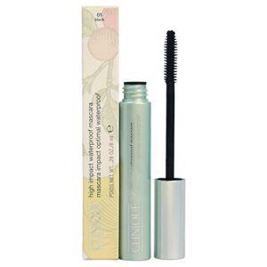 clinique high impact water proof mascara for women, black, 0.28 ounce