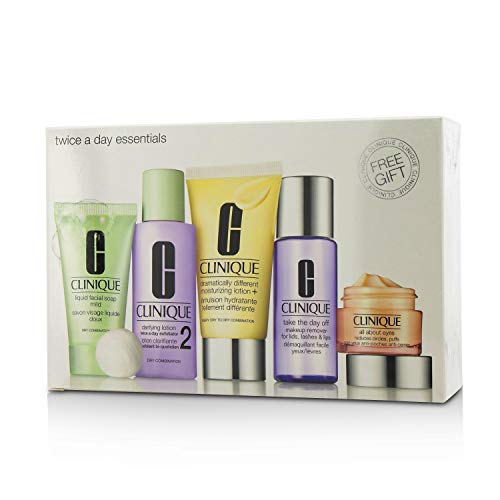 Daily Essentials Set - Dry Combination Skin by Clinique for Unisex - 5 Pc Set