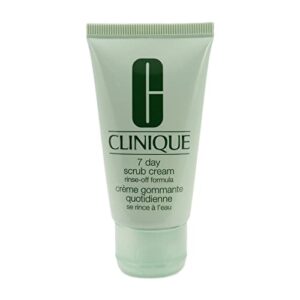 clinique 7 day scrub for unisex cream rinse off formula, 3.4 ounce